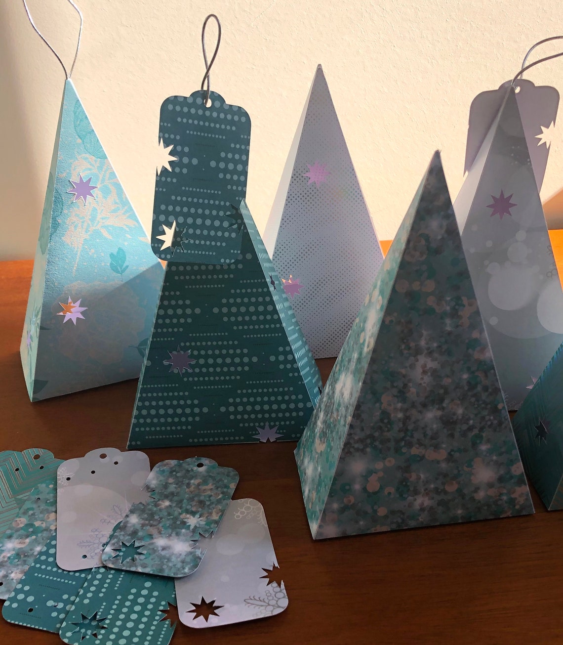 Digital Cut Files for Christmas Tree Gift Box. SVG Coreldraw - Etsy