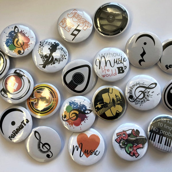 Music Buttons - Etsy
