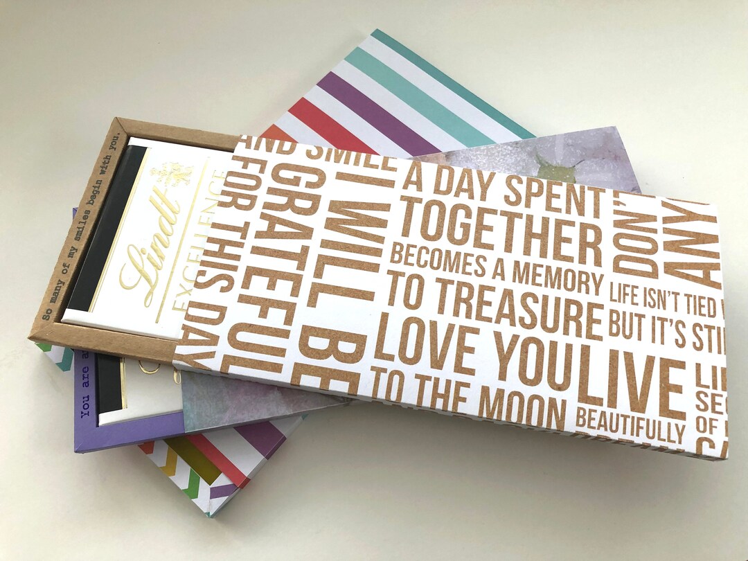 Lindt 100g Chocolate Shadow Box: SVG Digital Cut File - Etsy