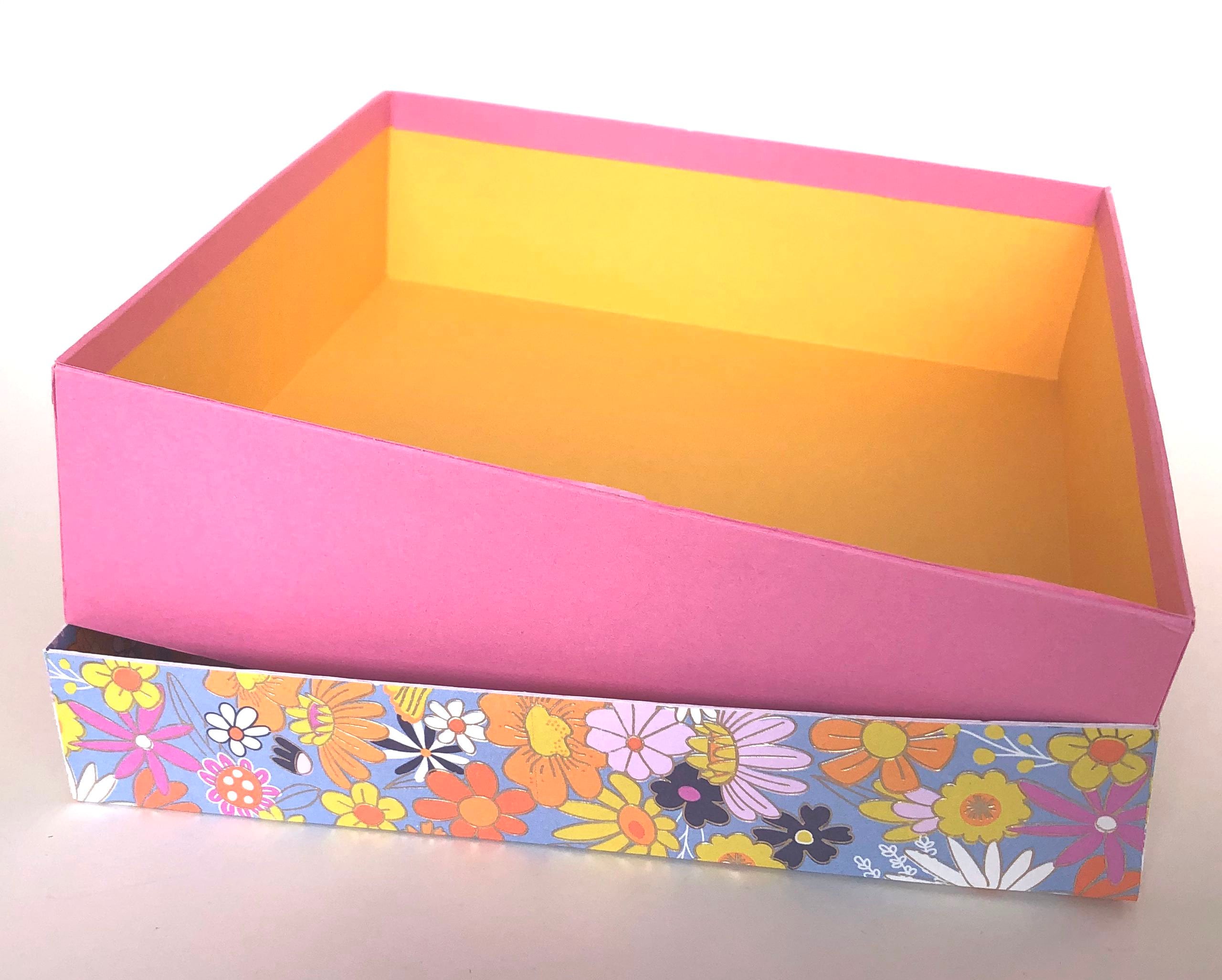 Square box. Use 2 sheets of 12 x 12 paper. Cut files for | Etsy