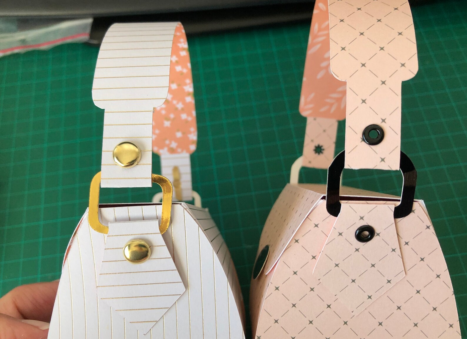 Elegant Paper Handbag With Rounded Sides. Digital Cut Files - Etsy