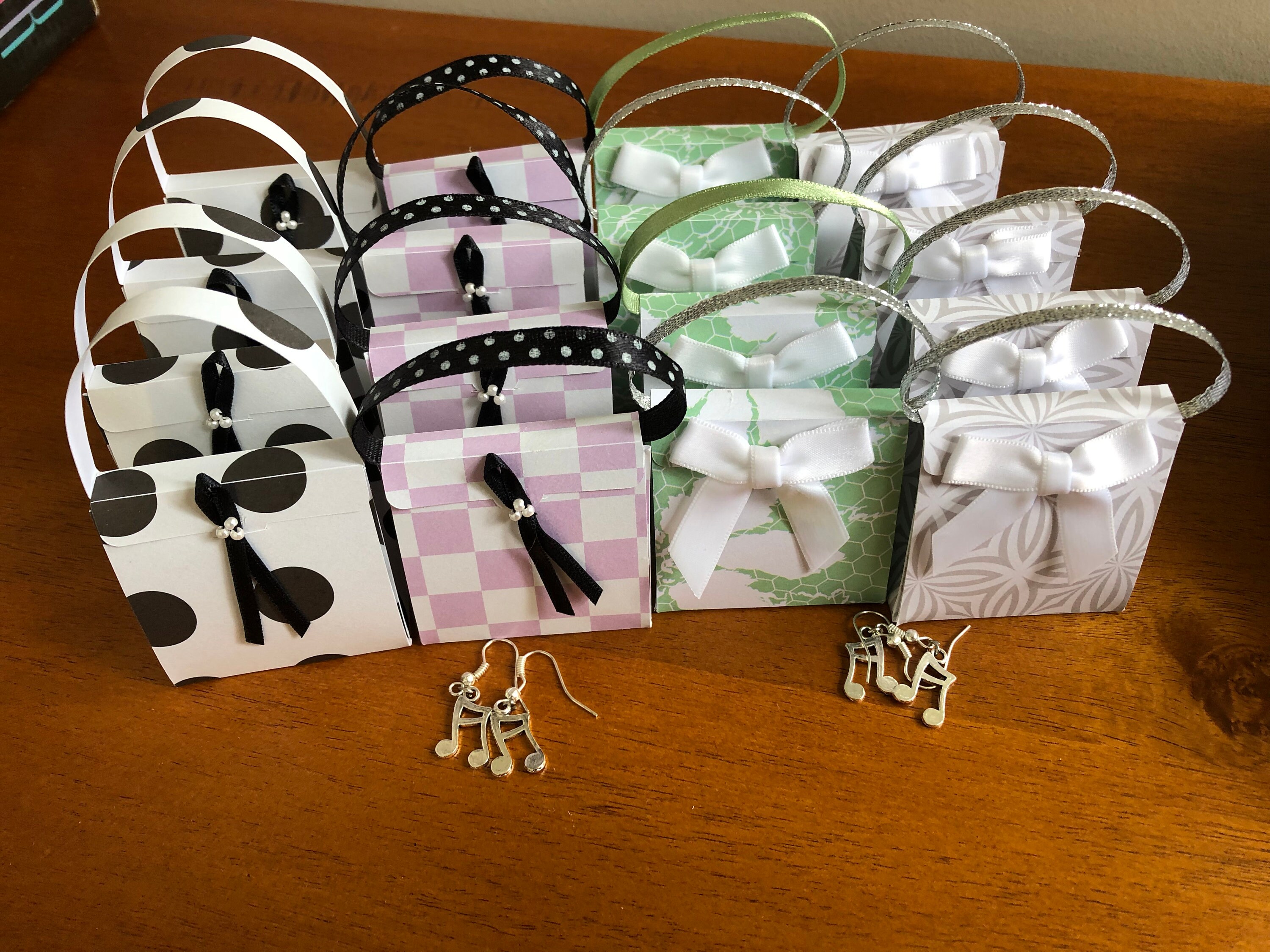 Mini Paper Handbag. Cut 4 From One 12 X 12 in Sheet. Small | Etsy