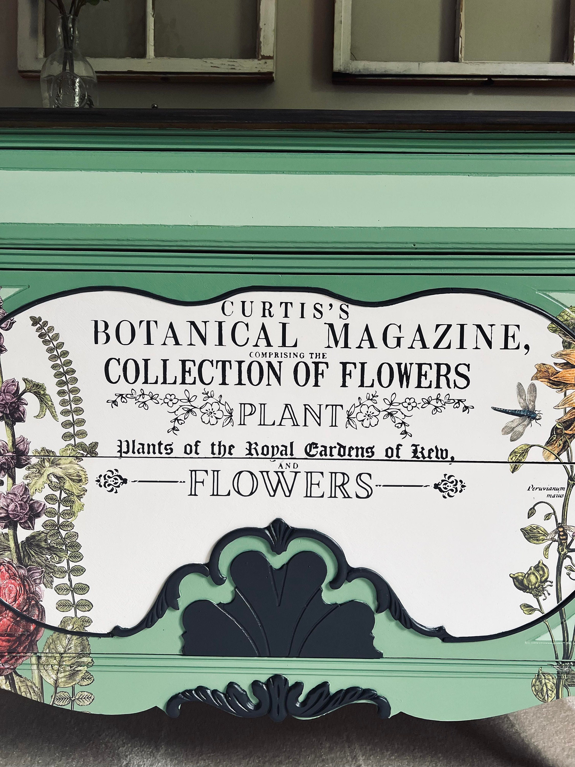 Vintage Dresser Sunflower Dresser Farmhouse Dresser - Etsy