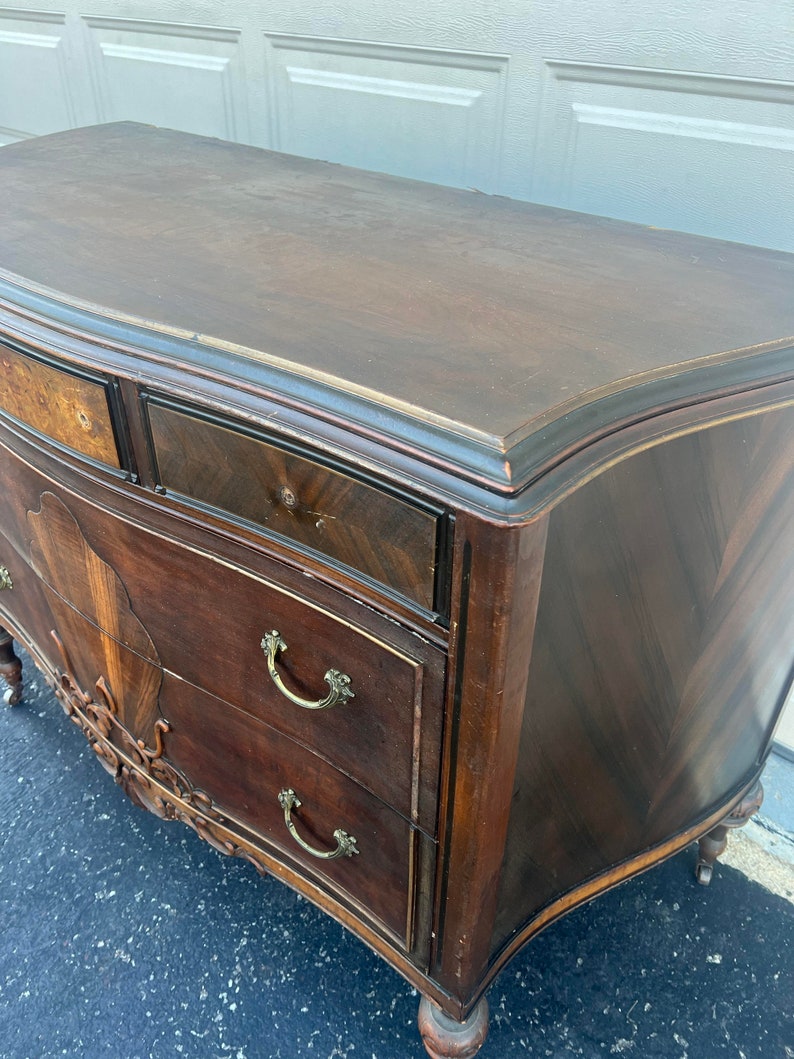 Vintage Romantic Long Dresser Painted Dresser - Etsy