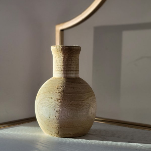 Rustic Wood Vase - Etsy