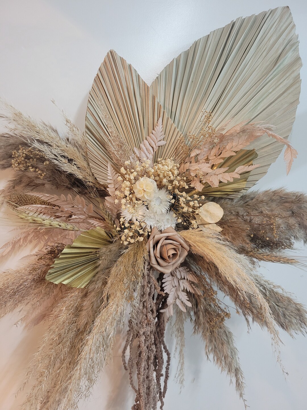 Dried Flower Wall Piece. Perfect for Arbors, Backdrops, Home Decor and ...