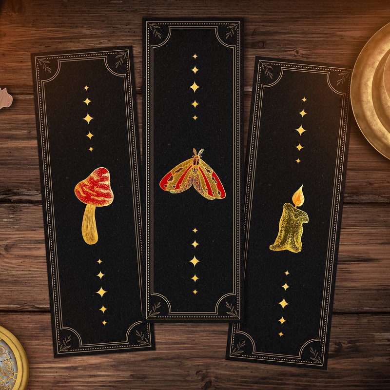 Dark Academia Bookmark - Etsy