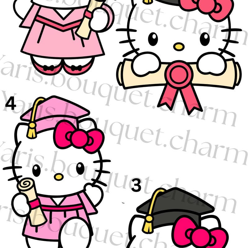 Hello Kittys Graduation - Etsy