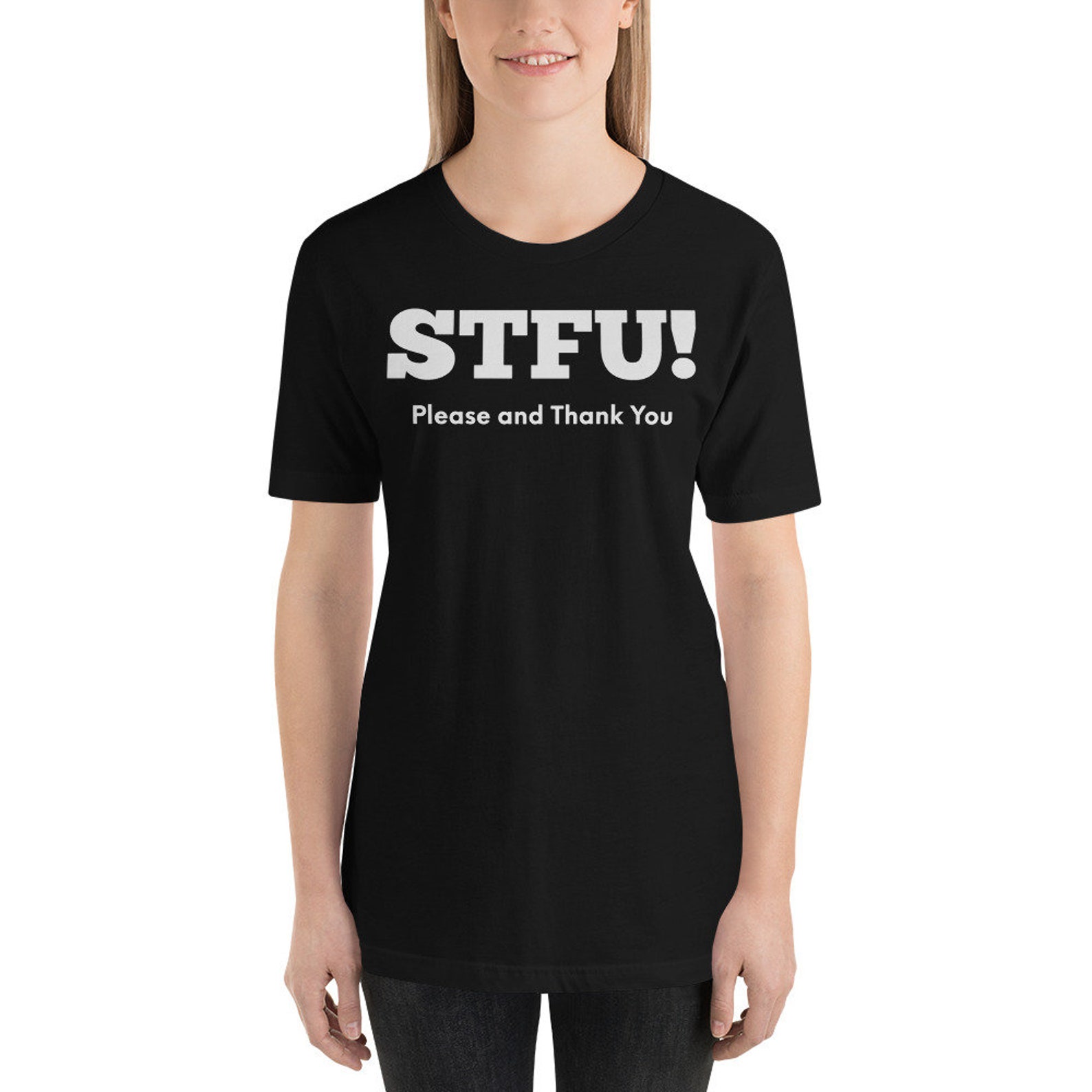STFU T Shirt STFU Tee STFU für Frau lustig sein ruhig T | Etsy