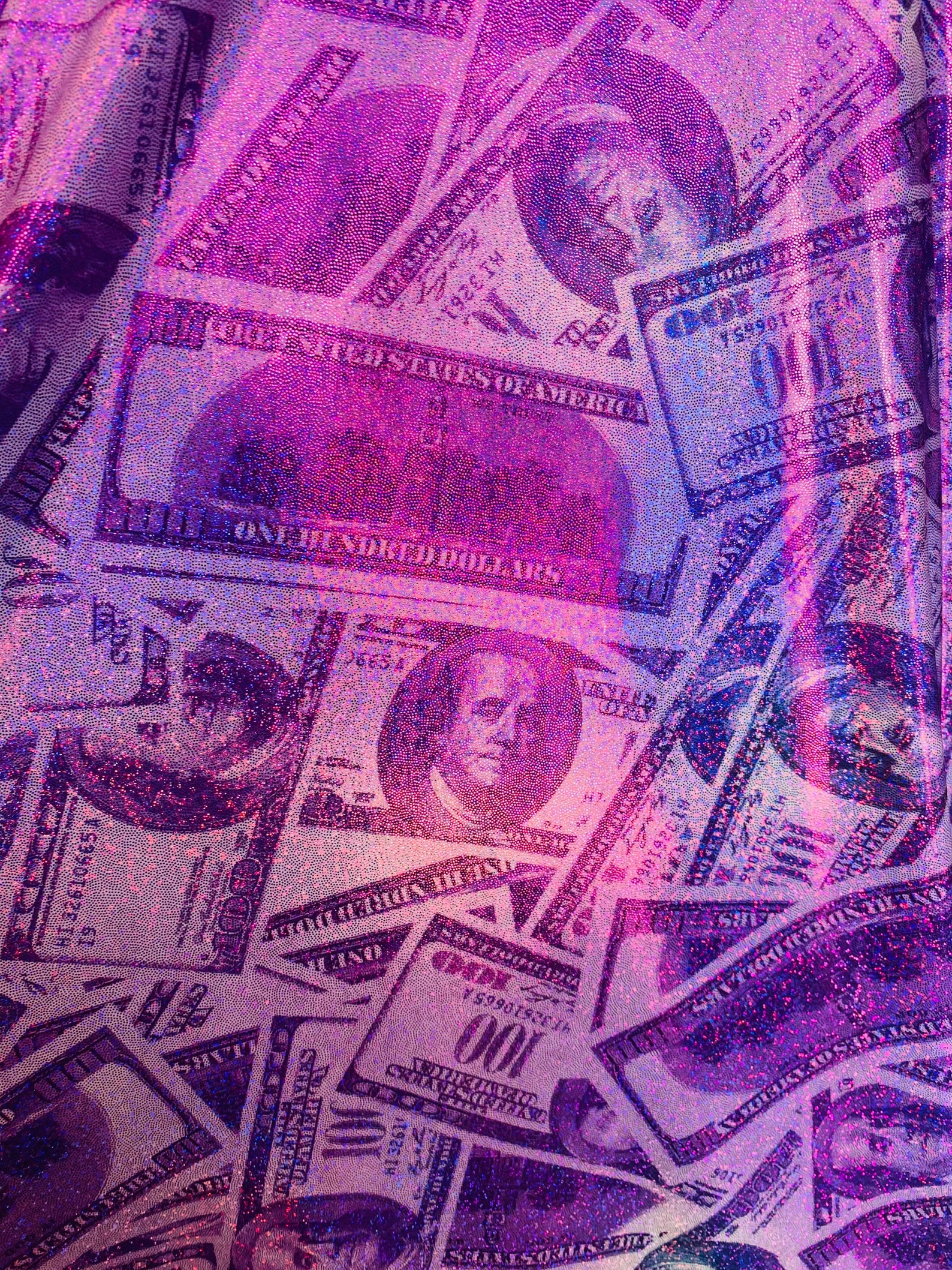 Purple Iridescent 100 Dollar Bills/money Print on Great - Etsy