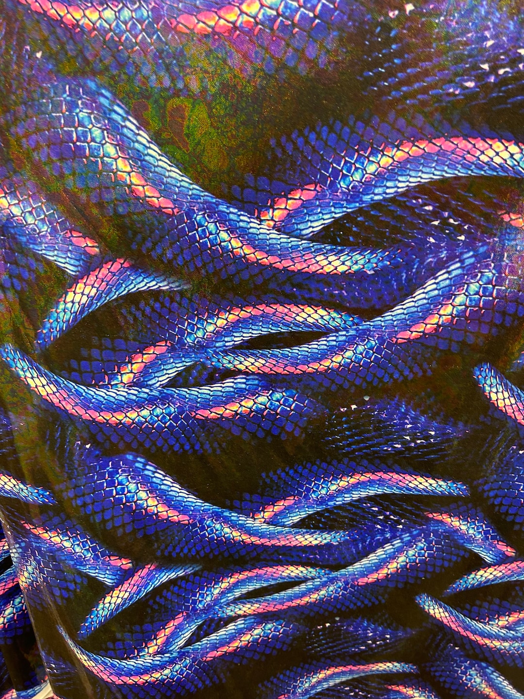 Iridescent Snake Print/anaconda Exotic Snake Print on Great Quality ...