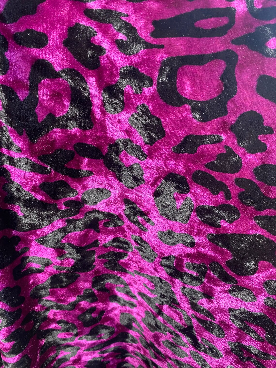 Leopard/cheetah Design Animal Print on 2-way Stretch Velvet - Etsy