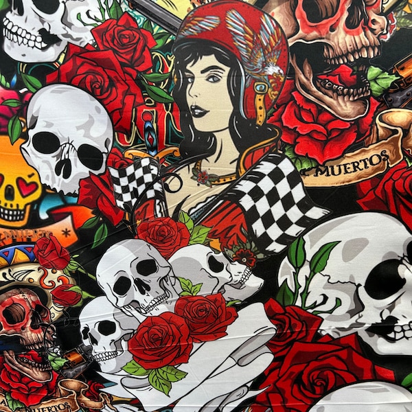 Tattoo Fabric - Etsy