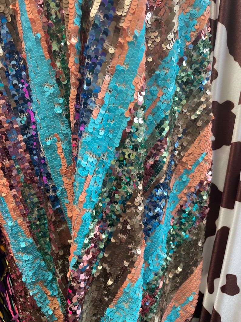 New Striped Sequins Multicolor Embroidered Sequins on - Etsy