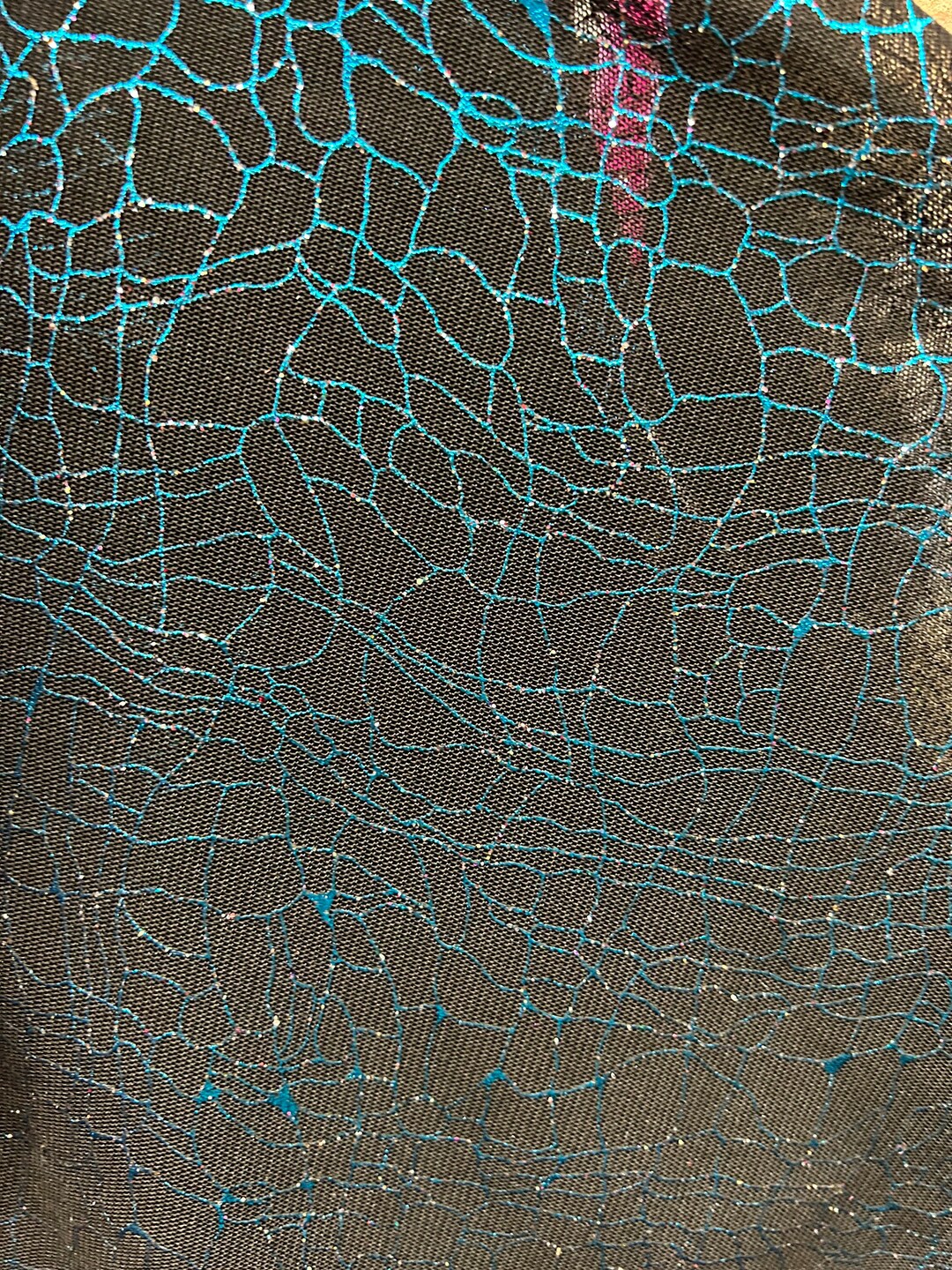 Crackle Design on Mesh Four Way Stretch Fabric Sold by the Yard - Etsy
