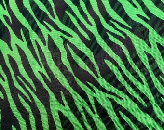 Green Zebra Fabric - Etsy