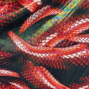 Iridescent Snake Print/anaconda Exotic Snake Print on Great Quality ...
