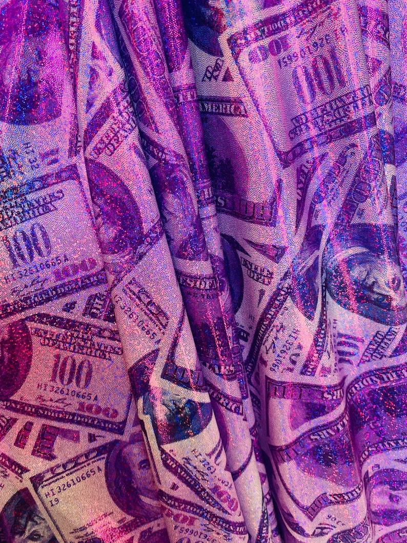 Purple Iridescent 100 Dollar Bills/money Print on Great - Etsy