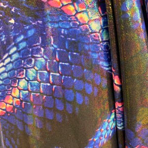 Iridescent Snake Print/anaconda Exotic Snake Print on Great Quality ...