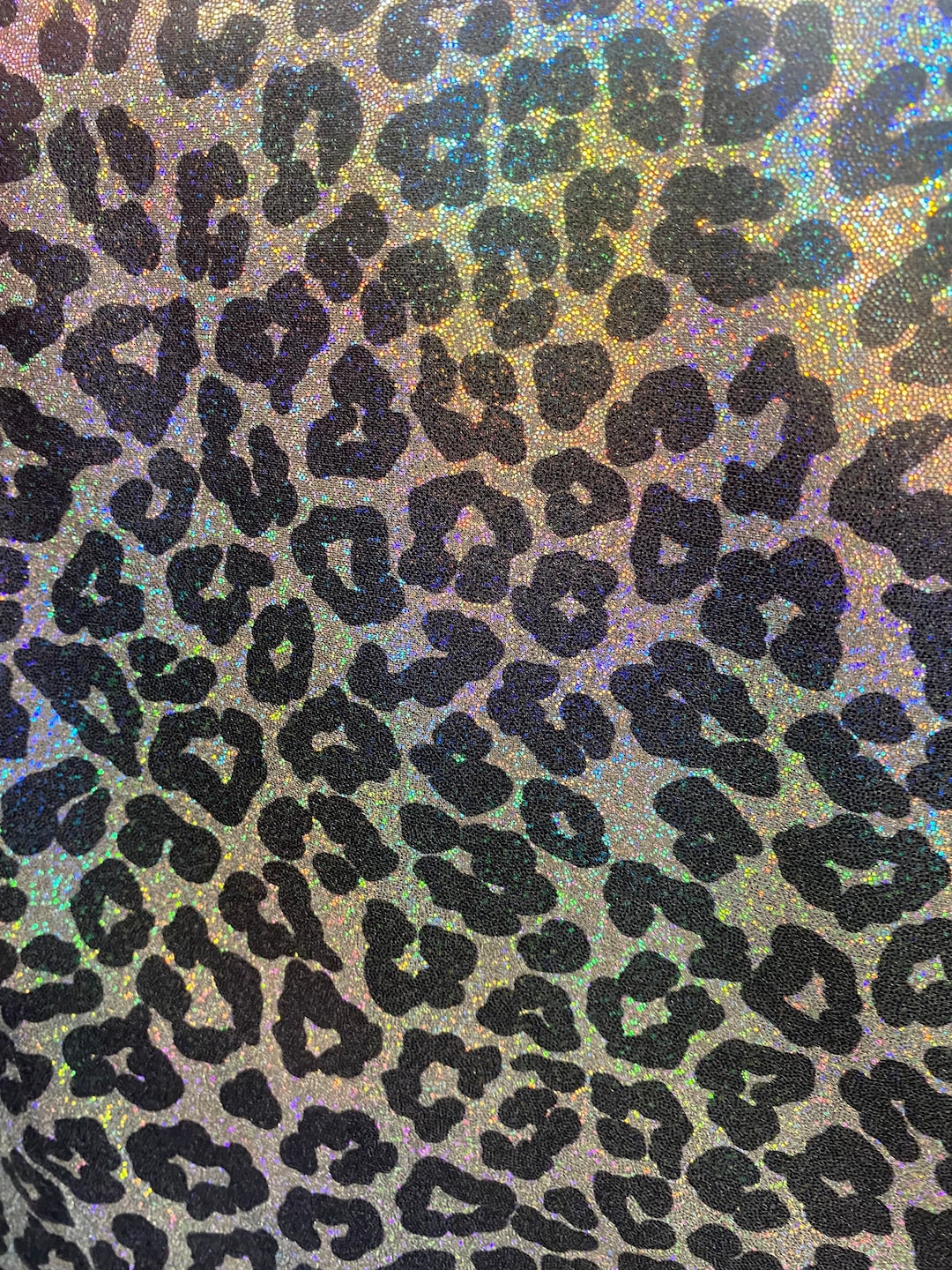 New!! Leopard/cheetah Iridescent Print on Great Quality Nylon Spandex ...