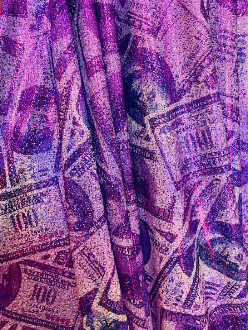 Purple Iridescent 100 Dollar Bills/money Print on Great - Etsy