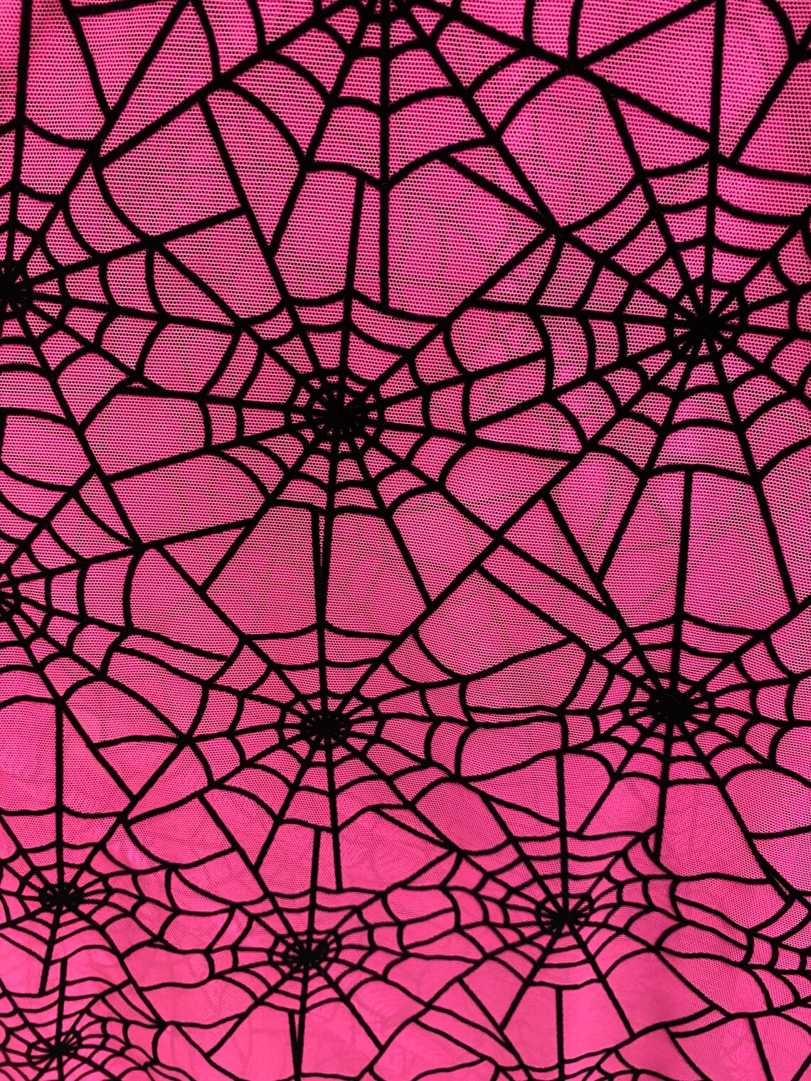 Mesh With Velvet Spiderwebs 4 Way Stretch Nylon Mesh Fabric - Etsy