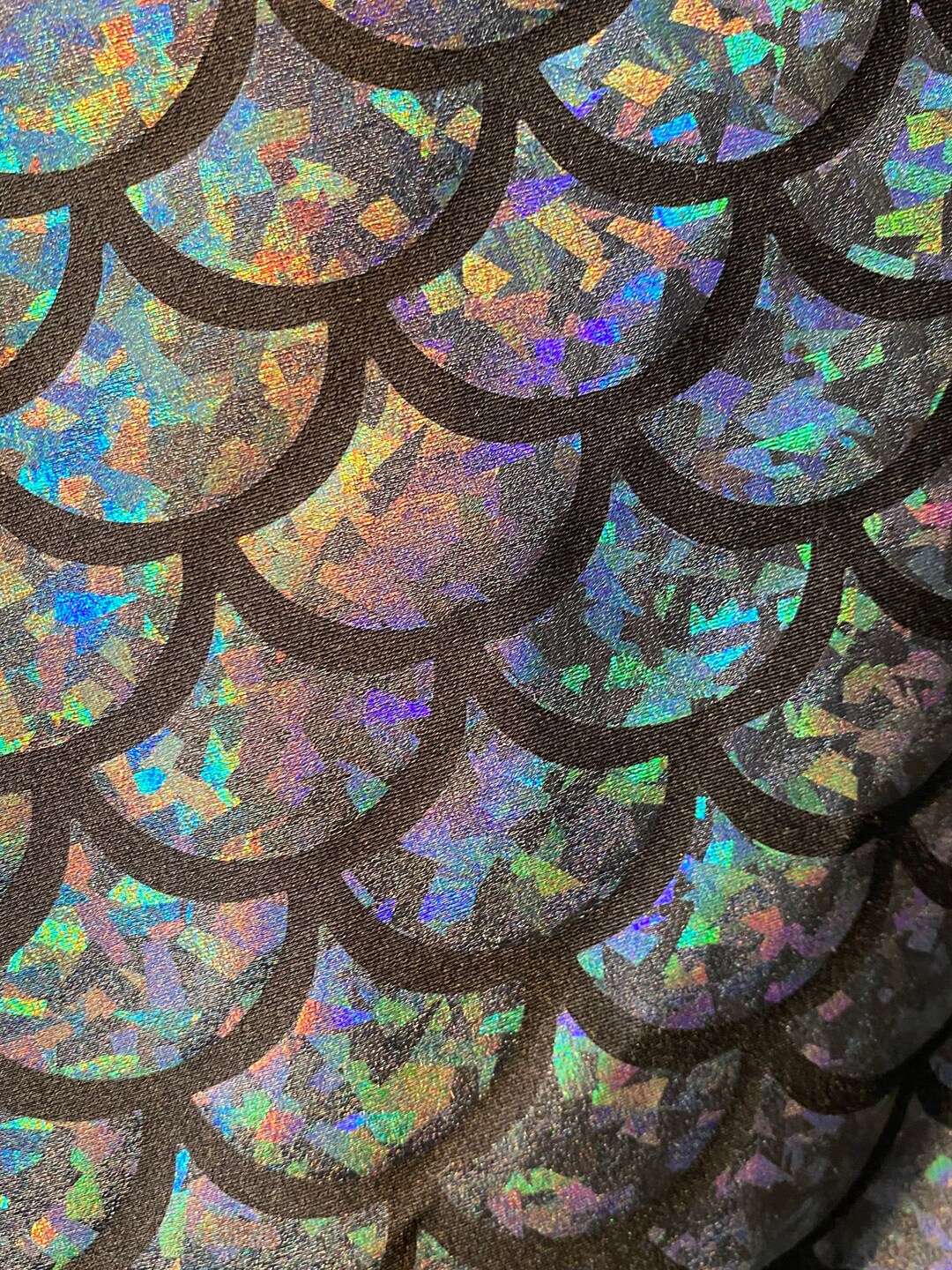 Black Fish Mermaid Scales Fabric, Sold by the Yard - Etsy