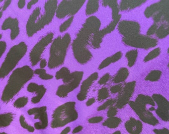 Rainbow Leopard Print on Poly Spandex Fabric 4 Way - Etsy