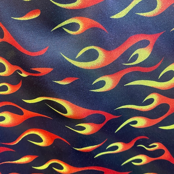 Flame Fire Print Fabric - Etsy