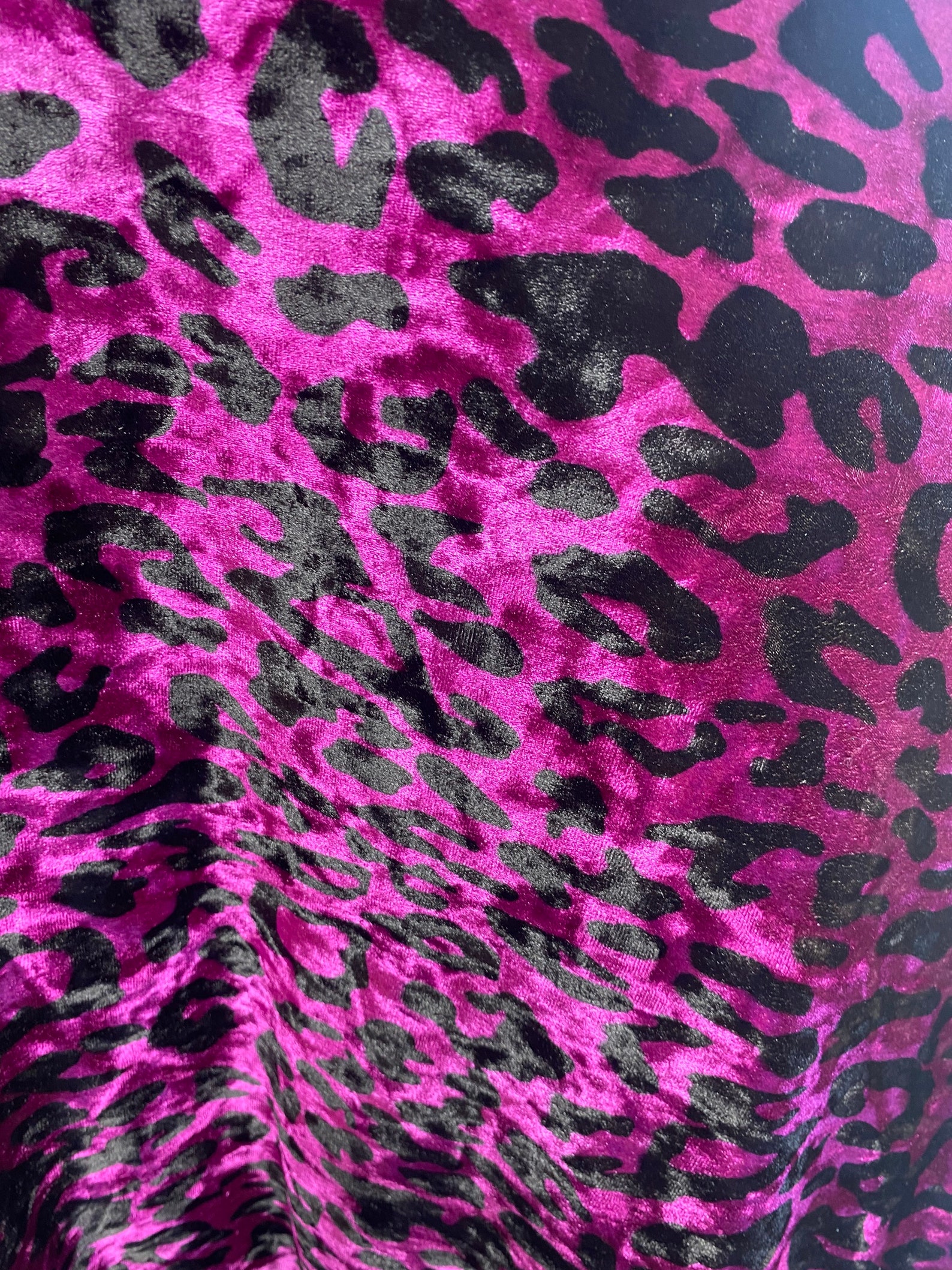 Leopard/cheetah Design Animal Print on 2-way Stretch Velvet - Etsy