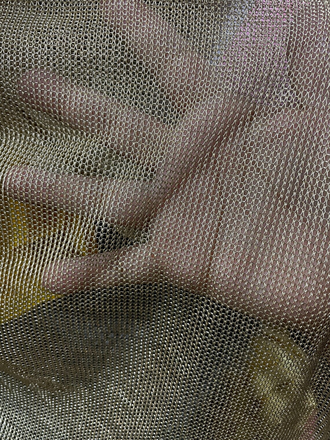 Metallic Mesh Two Way Stretch Mesh Fabric Sold by the Yard - Etsy