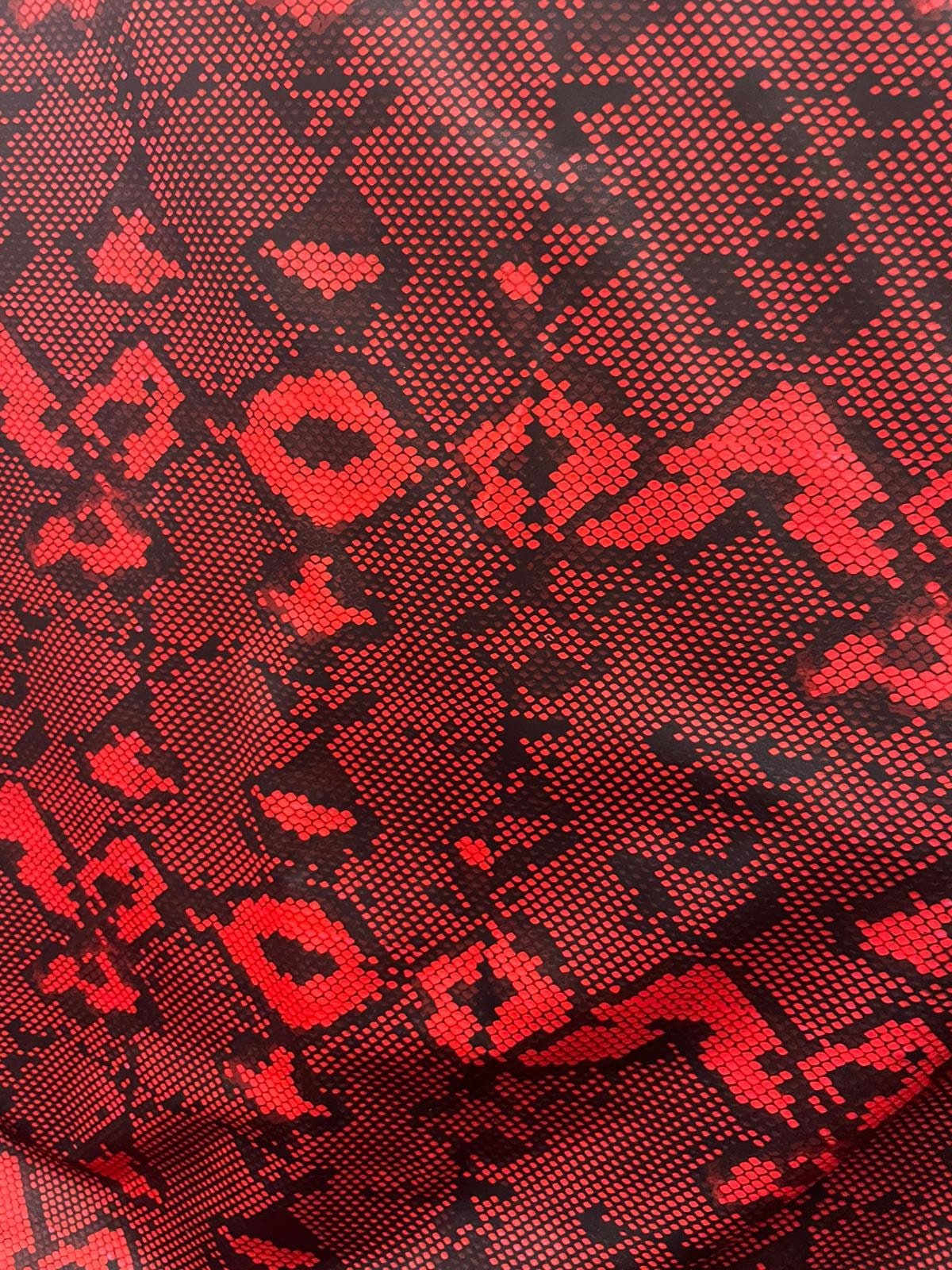 Red Snake Skin Wallpaper