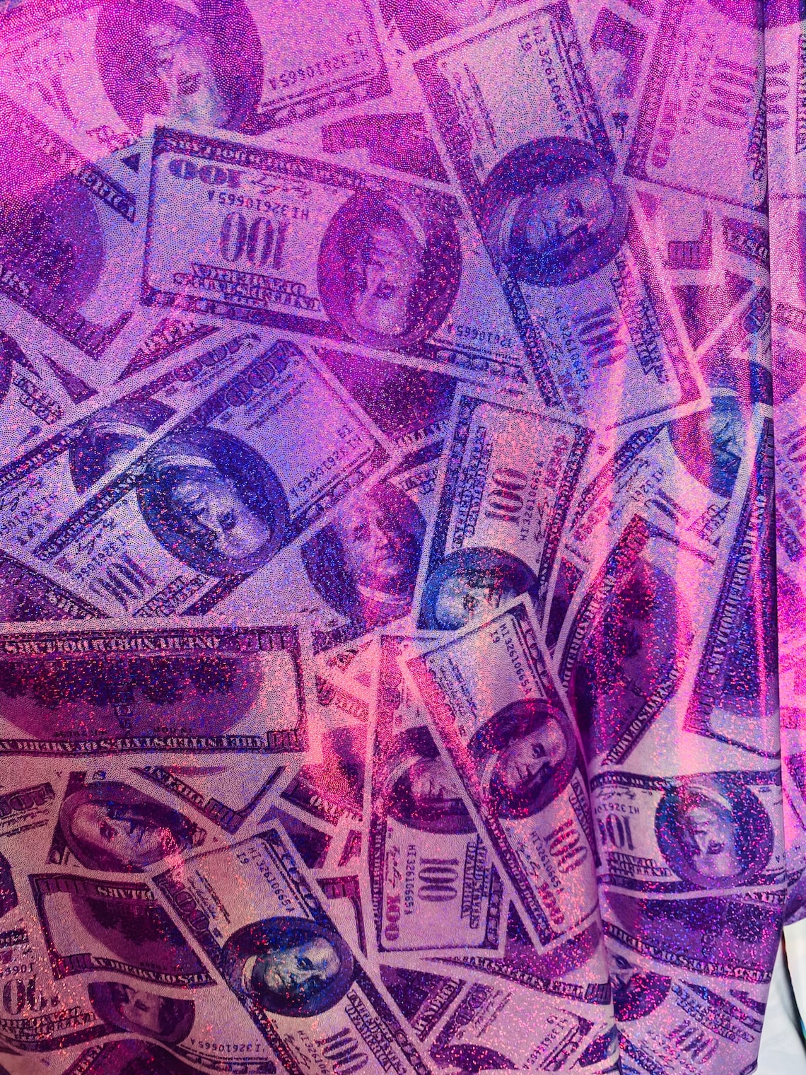 Purple Iridescent 100 Dollar Bills/money Print on Great - Etsy