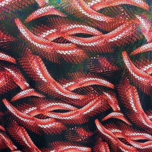 Iridescent Snake Print/anaconda Exotic Snake Print on Great Quality ...