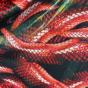 Iridescent Snake Print/anaconda Exotic Snake Print on Great Quality ...