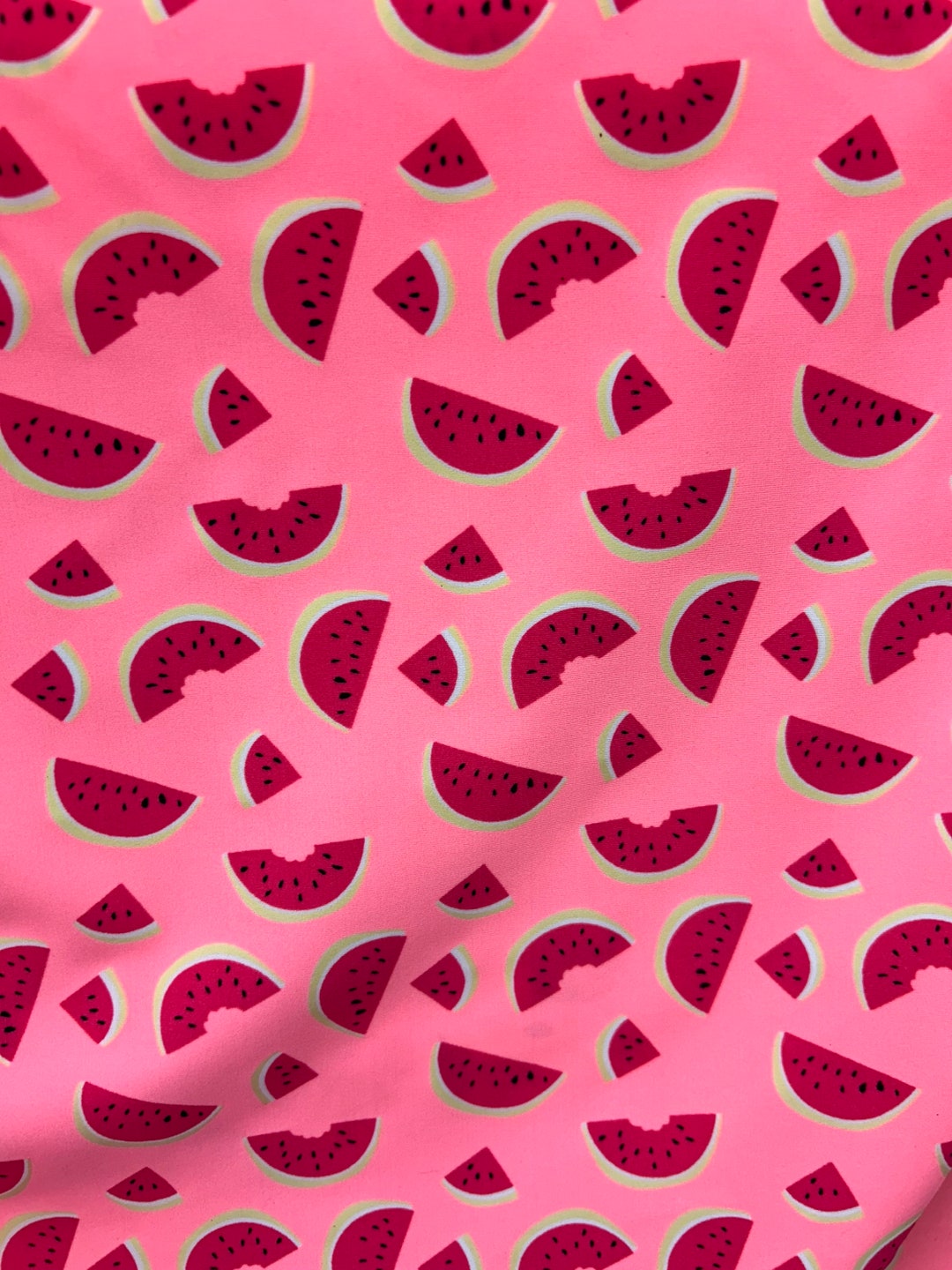 Watermelon Print on Great Quality Nylon Spandex 4 Way Stretch Fabric ...