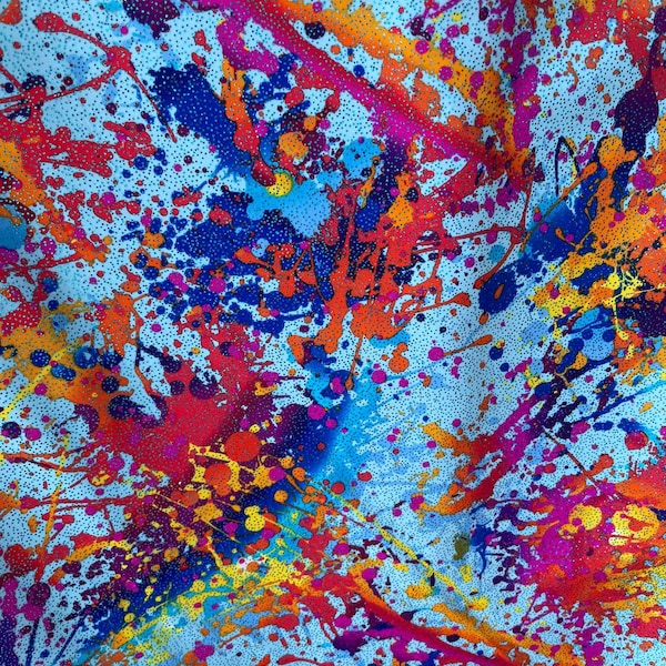 Paint Splatter Fabric - Etsy