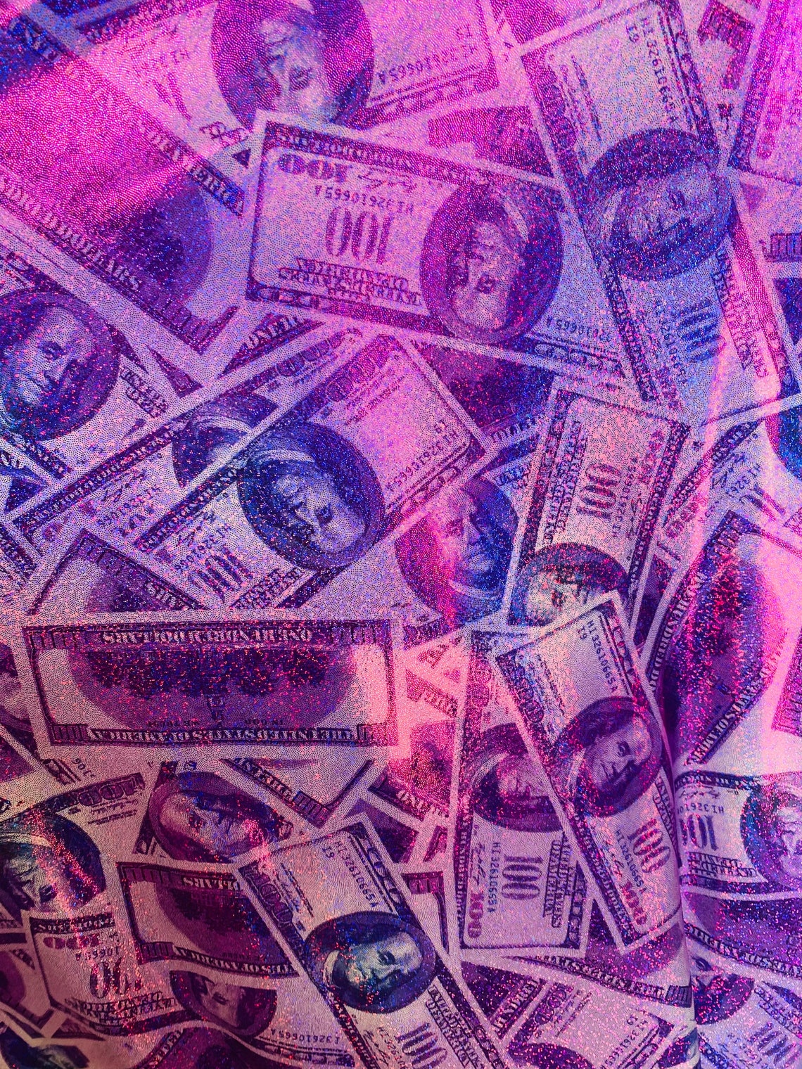 Purple Iridescent 100 Dollar Bills/money Print on Great - Etsy