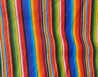 Mexican Serape Cotton Fabric - Etsy