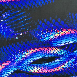 Snake Print Nylon Spandex Fabric - Four Way Stretch - Etsy