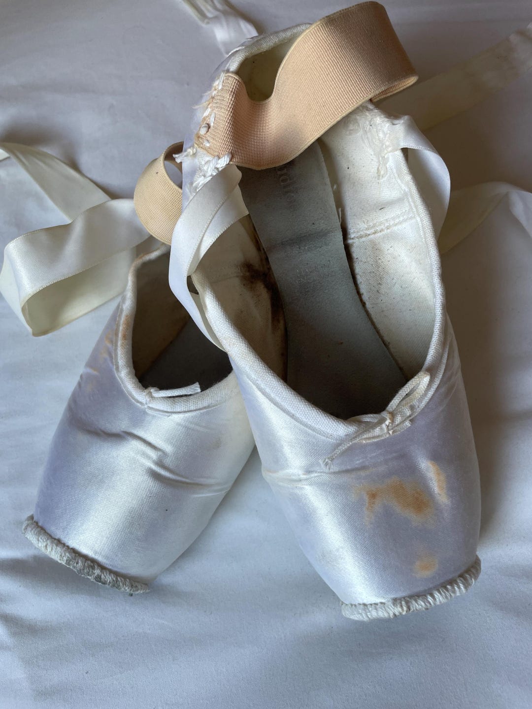 Rare White Ballet Point Shoes Used Arts and Crafts Romantic Decor ...