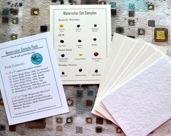 Watercolor Paper Sample Packs - Etsy