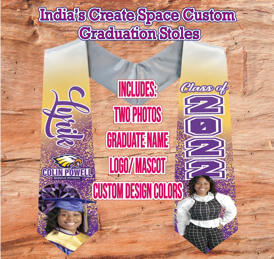 Custom Graduation Stoles - Etsy