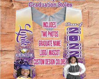 Custom Graduation Stoll - Etsy