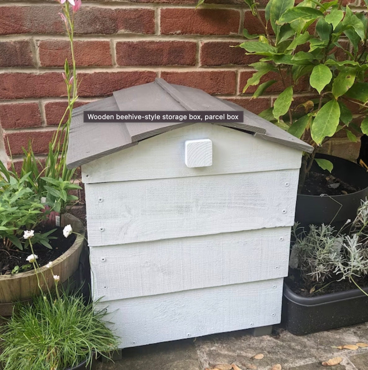 Wooden Beehive Storage Box Parcel Box - Etsy UK