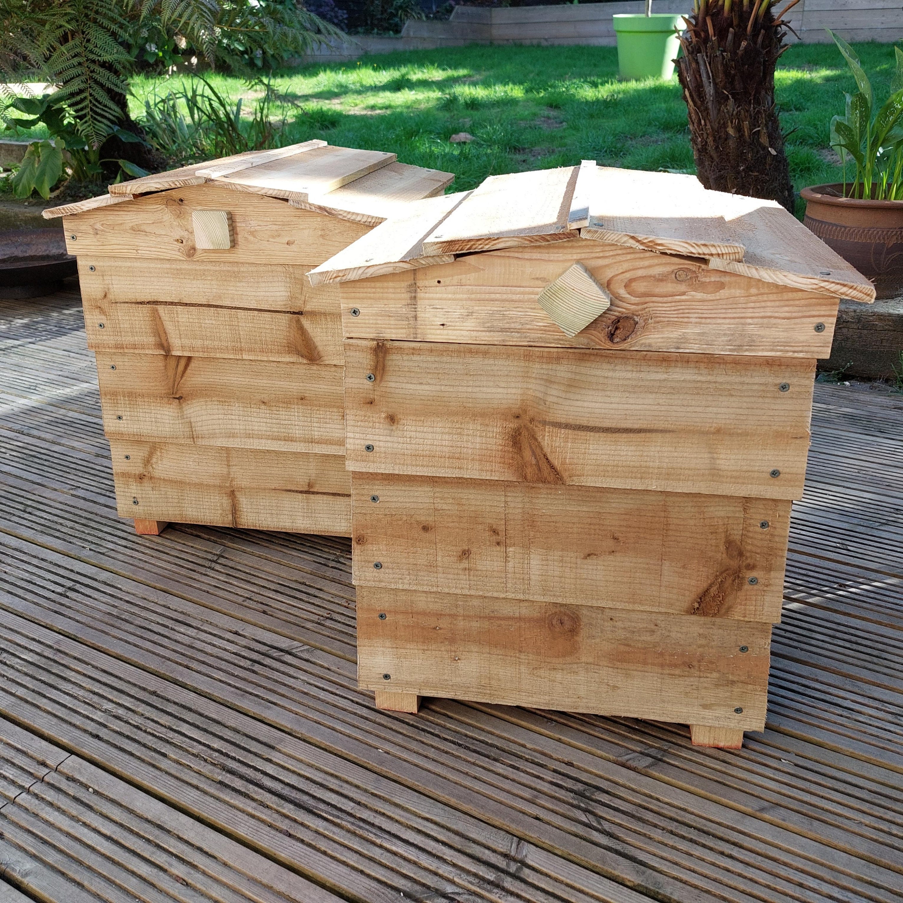 Wooden Beehive Storage Box Parcel Box - Etsy UK