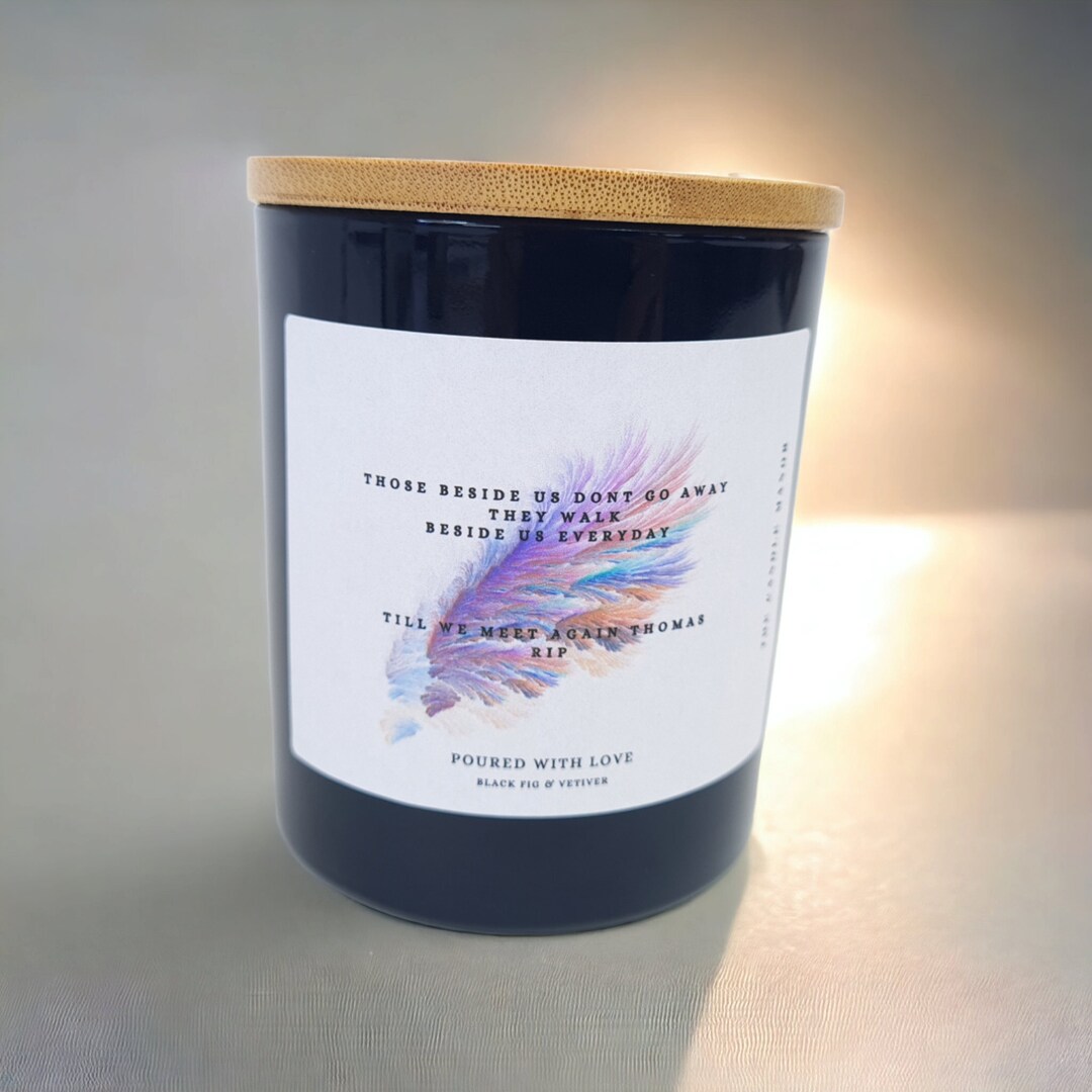 Remembrance Candle in Loving Memory Soy Woodwick Bereavement - Etsy