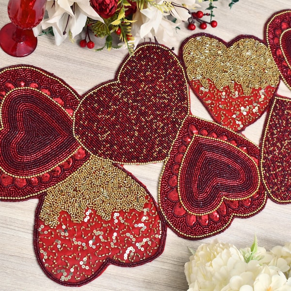 Heart Table Runner - Etsy