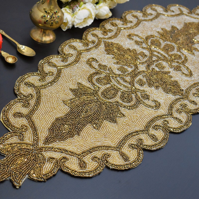 Gold Table Runner - Etsy
