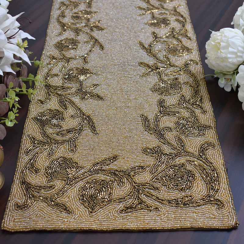 Gold Table Runner - Etsy
